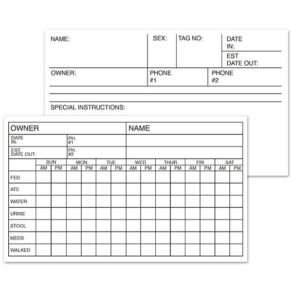 Cage Cards – Campbell Pet Company